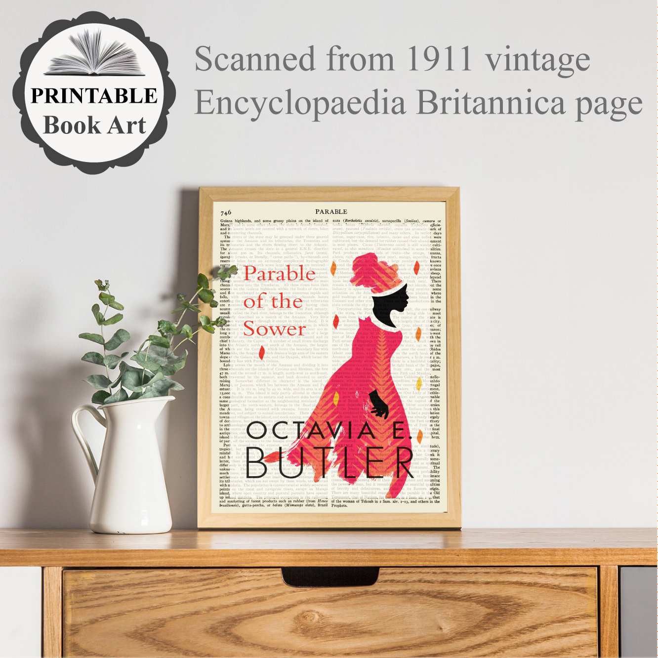 Printable 'parable of the Sower' Book Cover Art on - Etsy