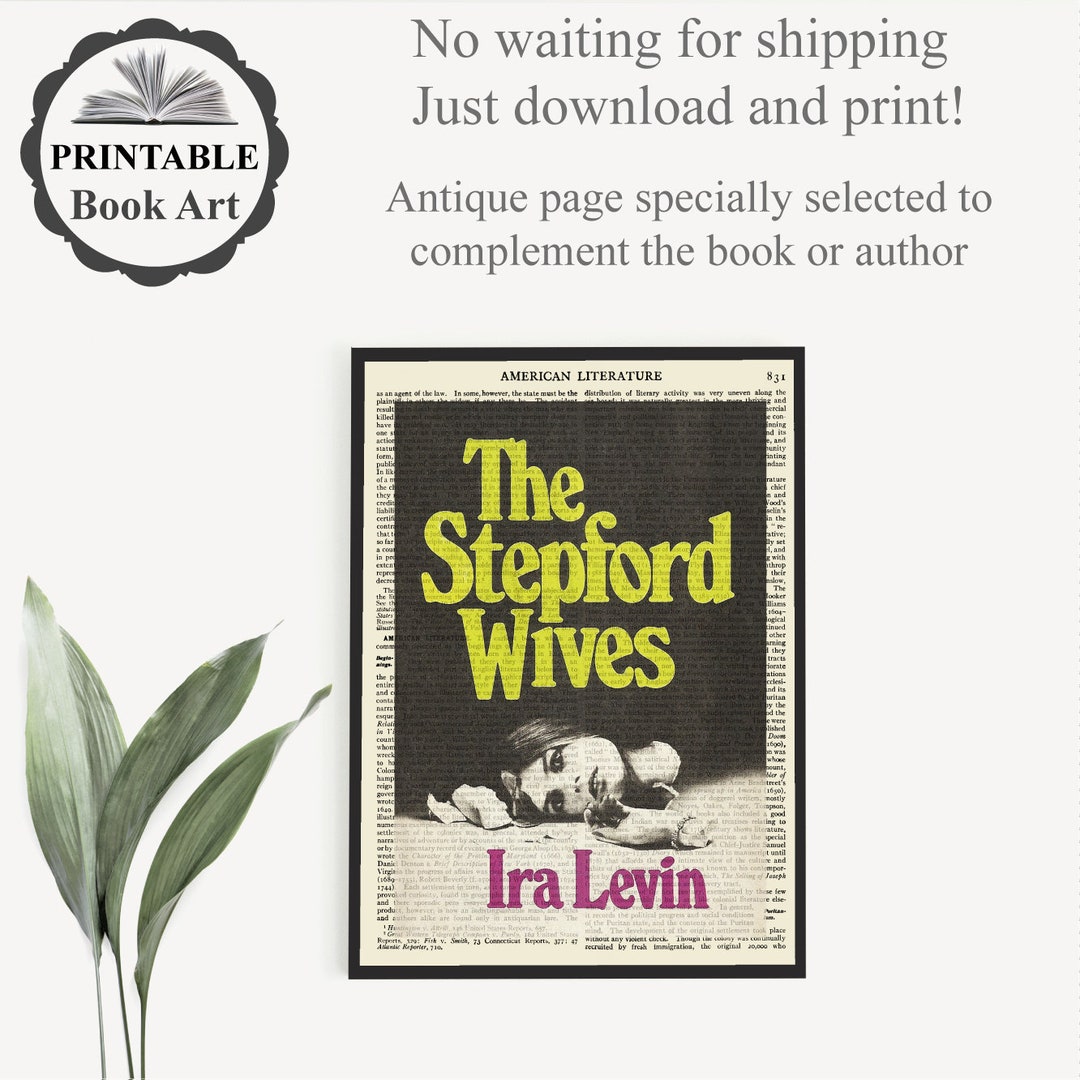 Printable 'the Stepford Wives' Book Cover Art Print, Vintage Ira Levin ...