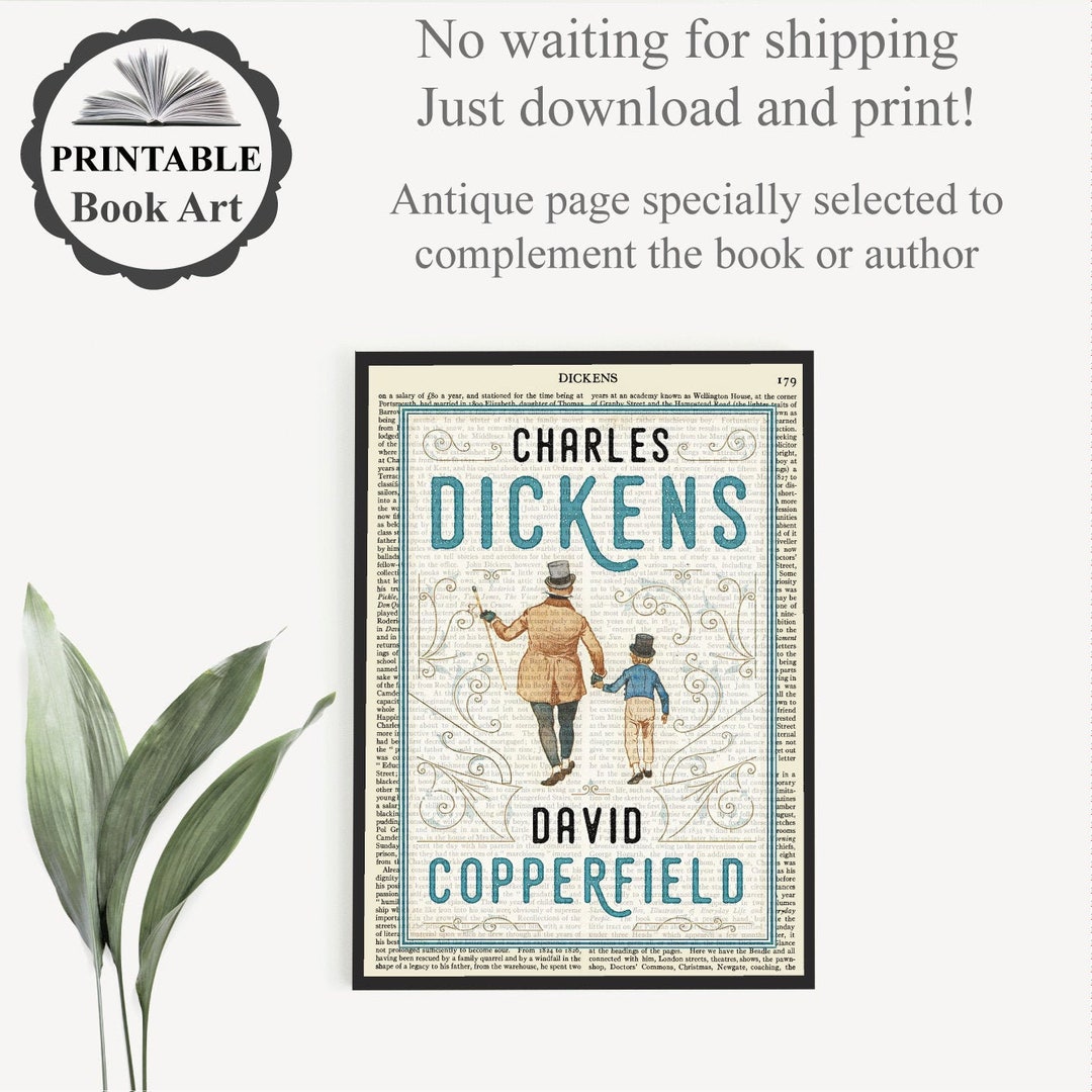 Printable David Copperfield Book Cover Print by Charles Dickens on ...
