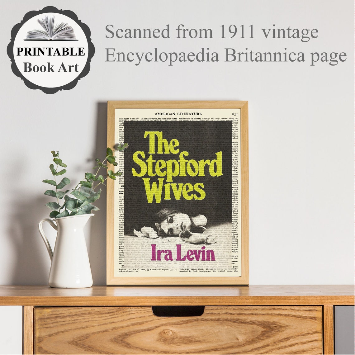 Printable 'the Stepford Wives' Book Cover Art Print | Etsy