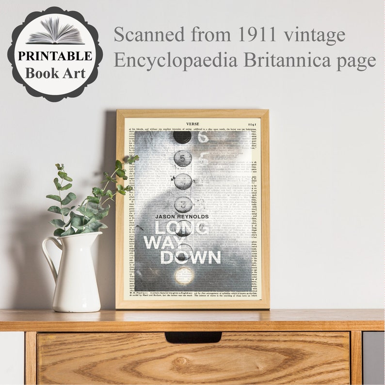 Printable 'long Way Down' Book Cover Art Prints - Etsy