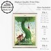 Printable 'jack and the Beanstalk' Book Cover Art Print, Kids Playroom ...