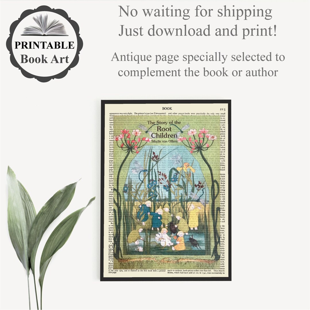 Printable Wall Art 'the Story of the Root Children' Book Cover Poster ...
