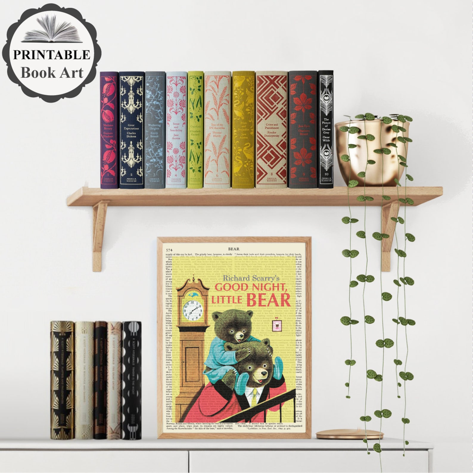 Printable 'good Night Little Bear' Book Cover Print on | Etsy