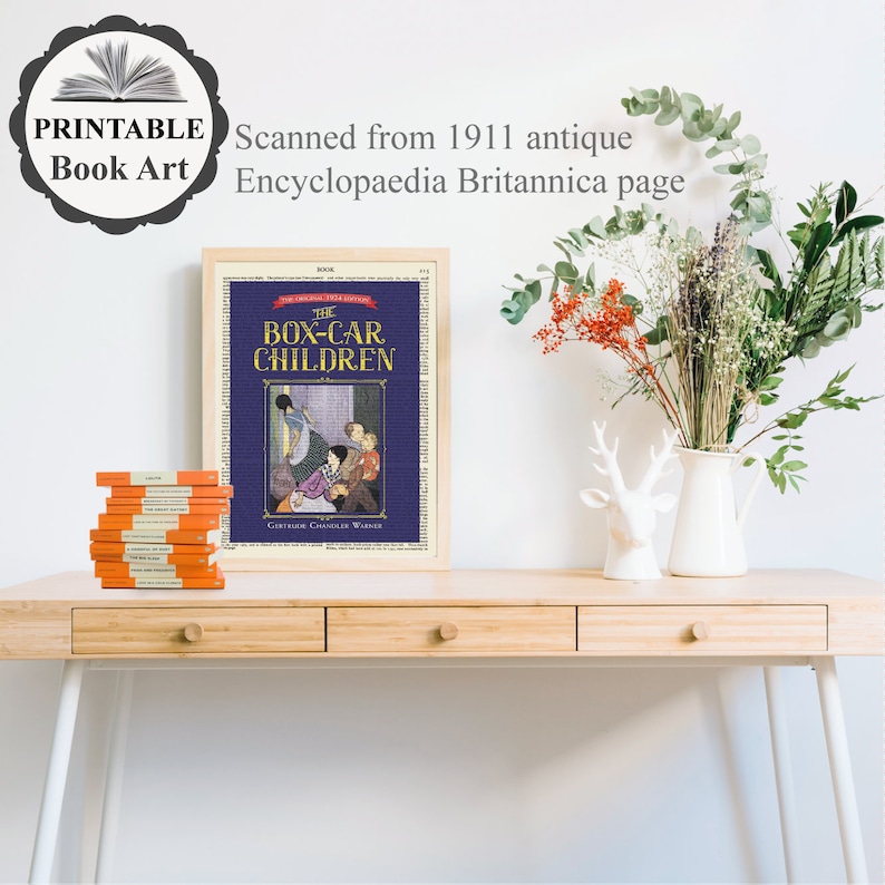 Printable 'the Box-car Children' Book Cover Poster by Gertrude Chandler ...