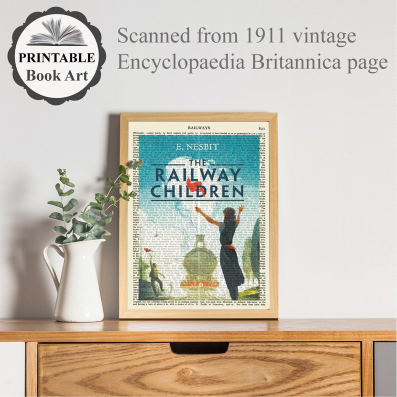 Printable 'The Railway Children' Book Cover Poster | Etsy