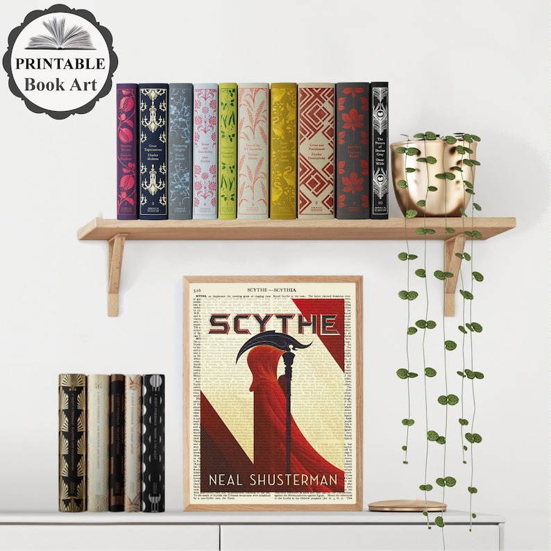 Printable 'scythe' Book Cover Print on Vintage - Etsy