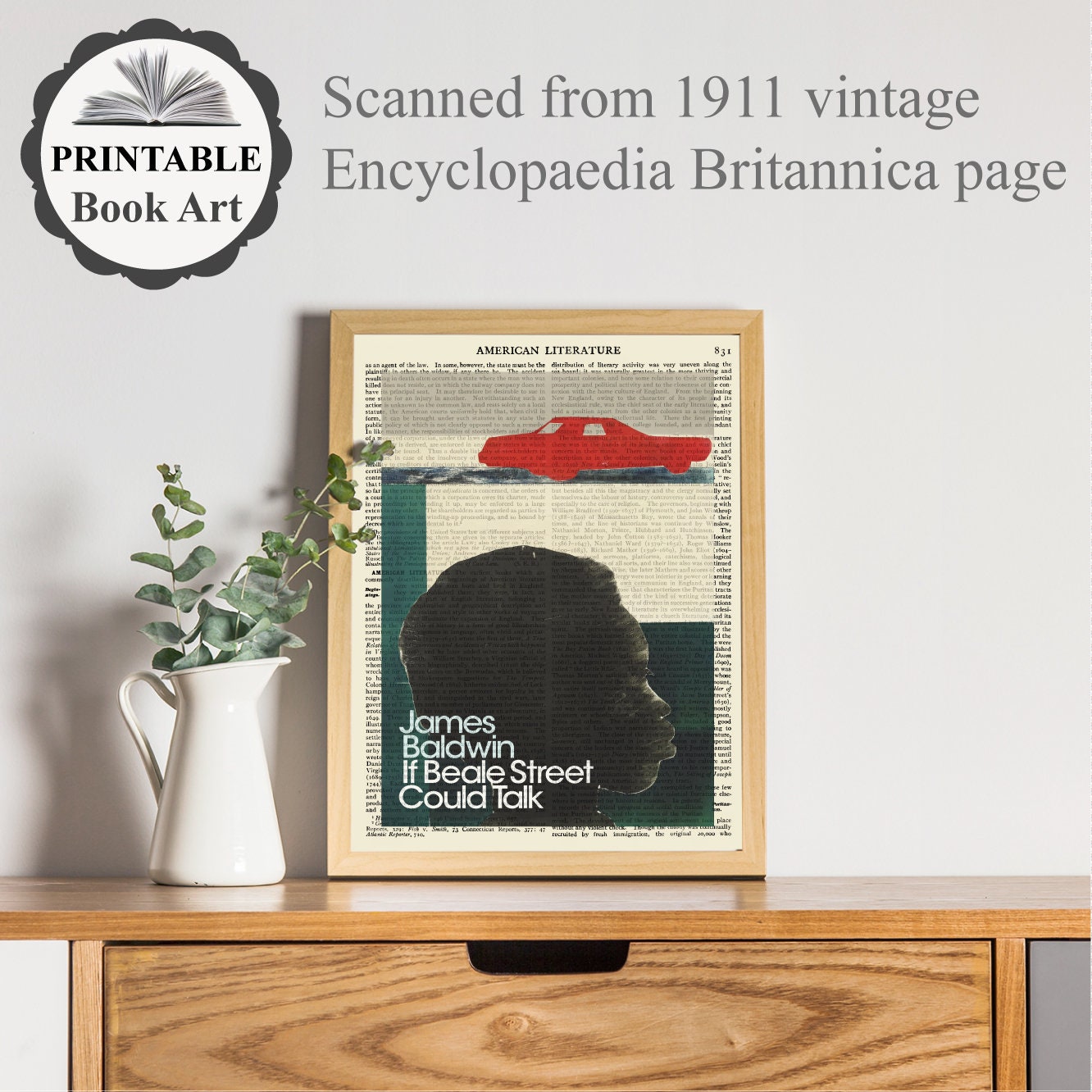 Printable 'if Beale Street Could Talk' Book Cover Art - Etsy