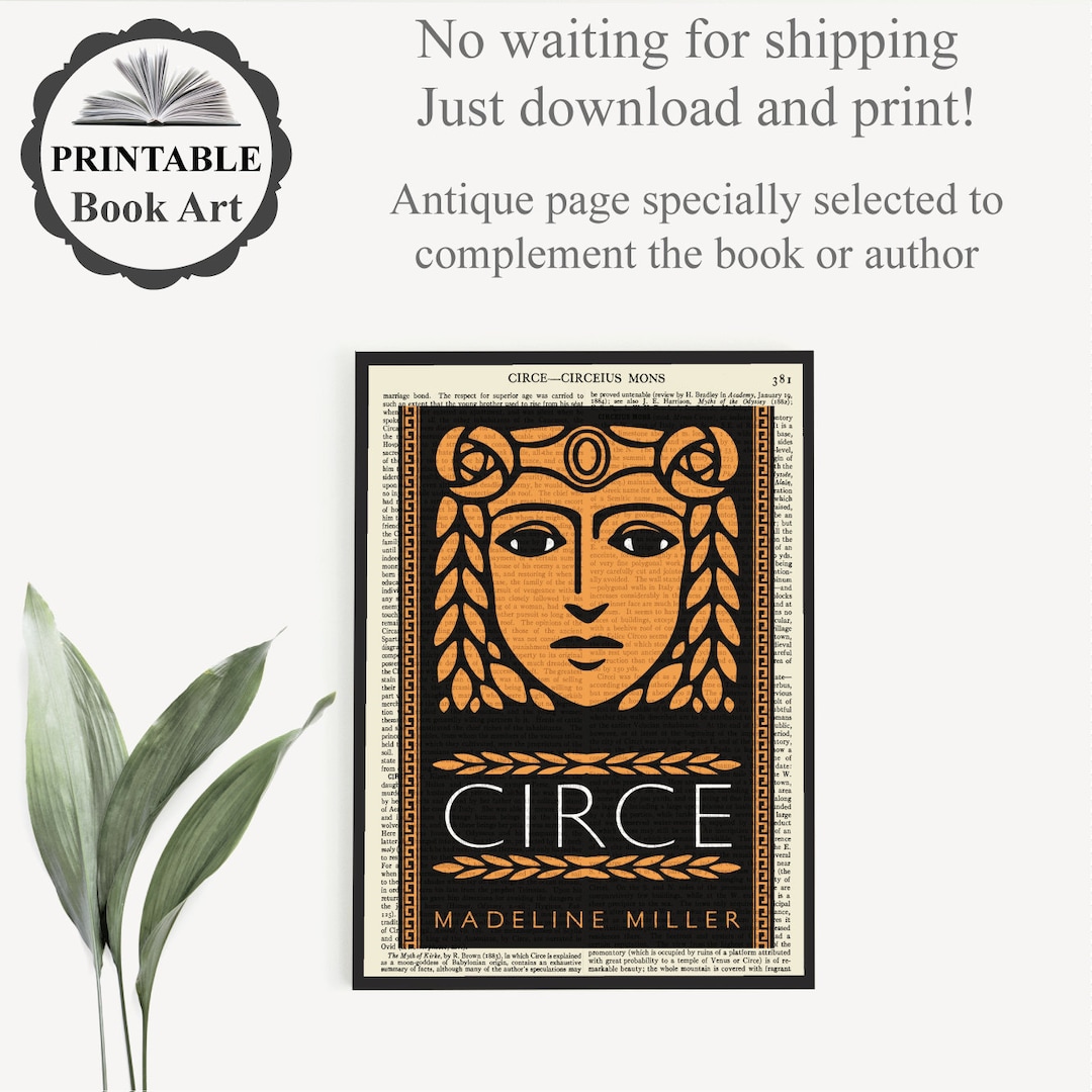 Printable 'circe' Book Cover Art Print, Greek Mythology, Historical ...