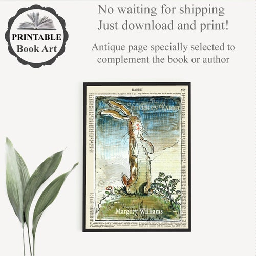 PRINTABLE Poster the Velveteen Rabbit Quote - Etsy