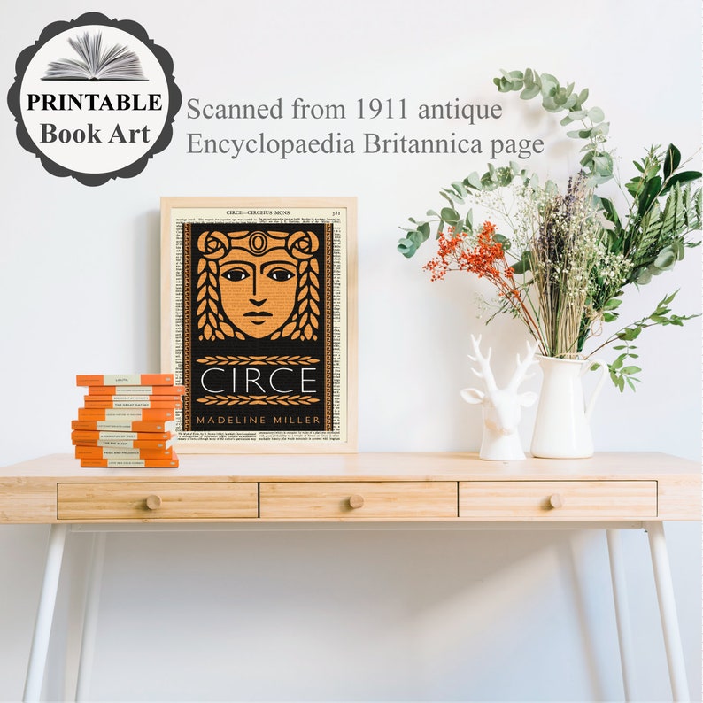 Printable 'circe' Book Cover Art Print, Greek Mythology, Historical ...