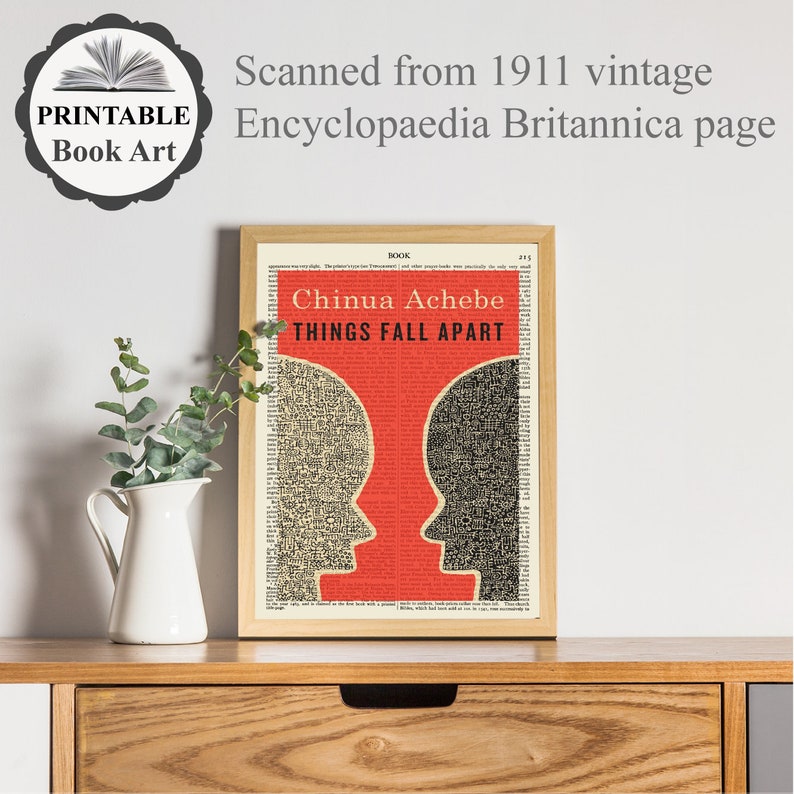 A Downloadable 'things Fall Apart' Book Art Print on a - Etsy