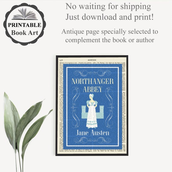 Jane Austen Printable Digital Download Literary Print Jane Austen Art ...
