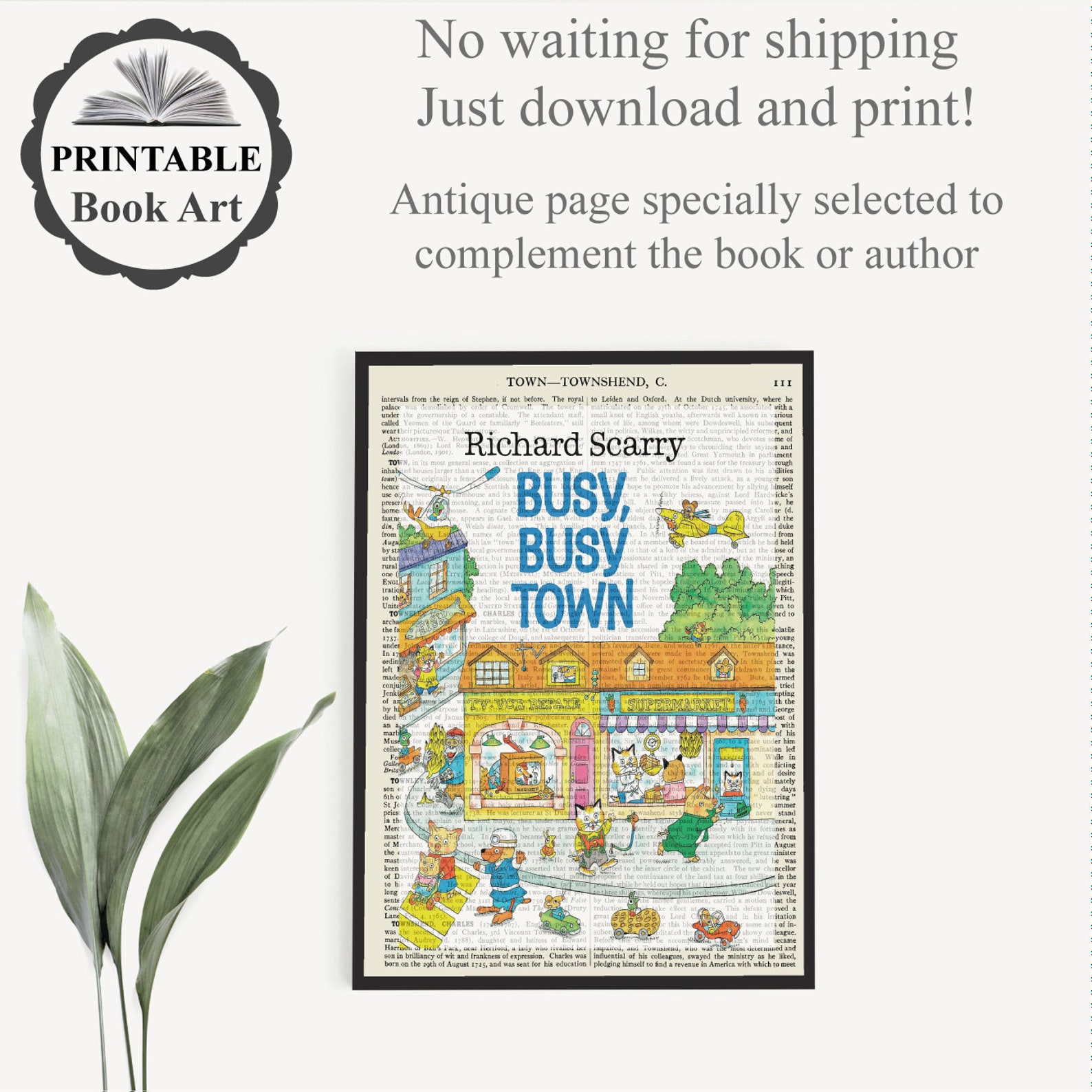 Downloadable 'busy Busy Town' Book Cover Prints on Encyclopaedia Page ...