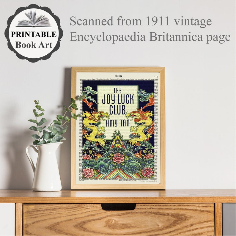 A Downloadable 'the Joy Luck Club' Book Cover Art on - Etsy