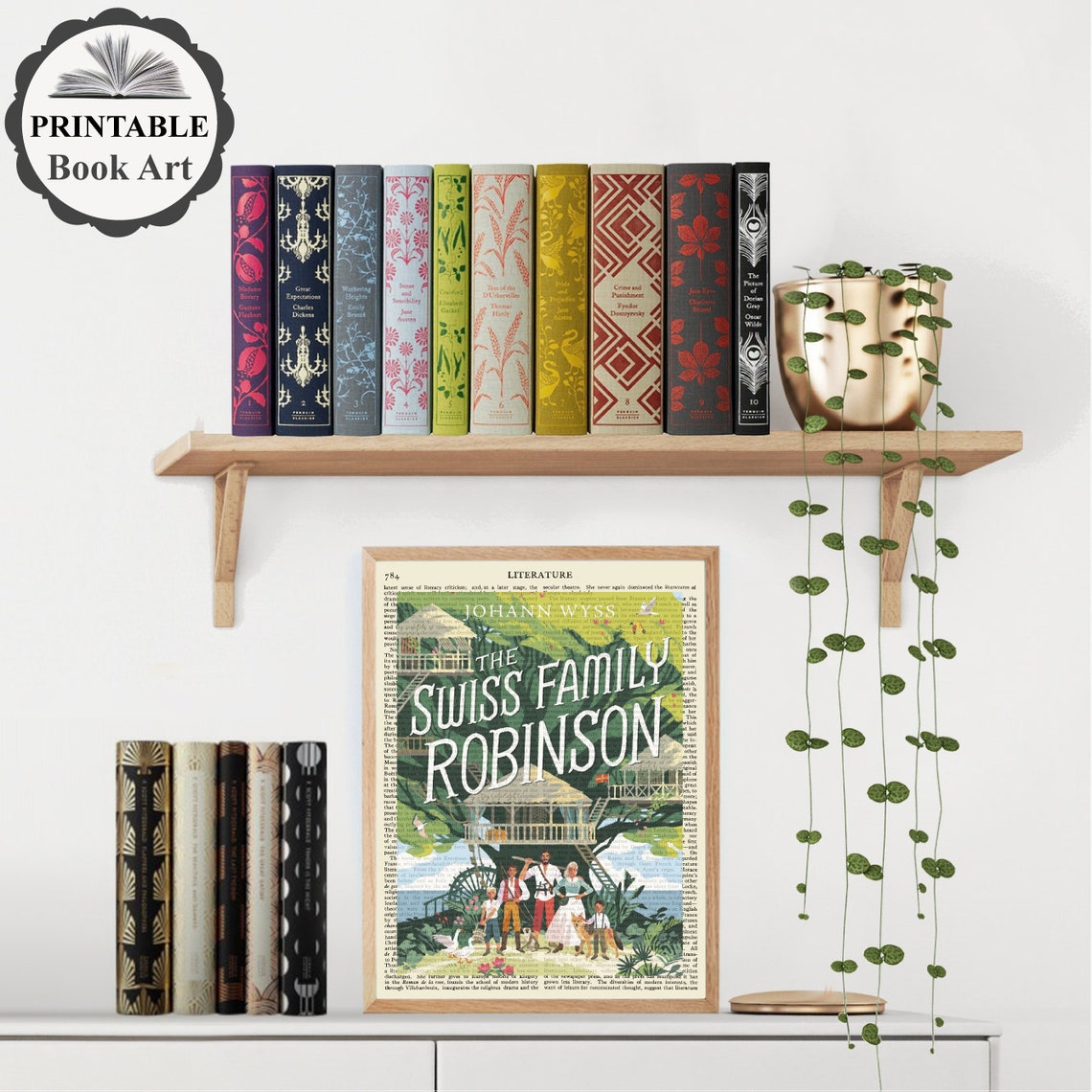 Printable 'swiss Family Robinson' Book Cover Art | Etsy