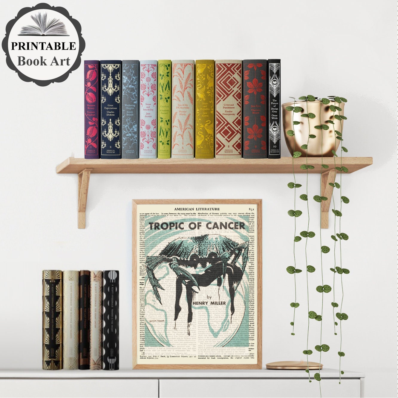 A Printable 'tropic of Cancer' Book Cover Art on - Etsy