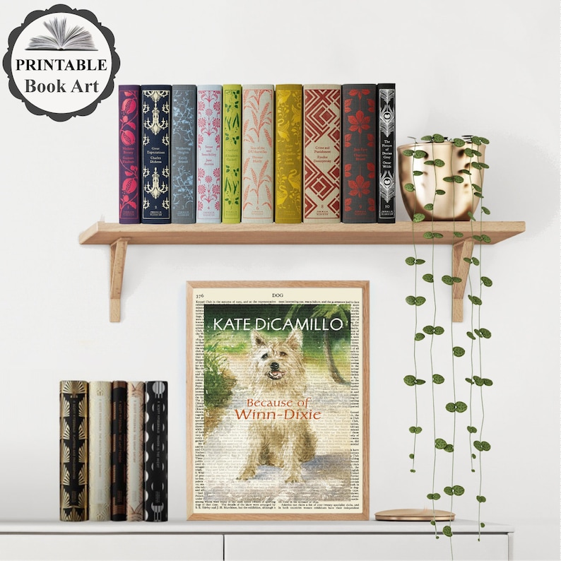 Printable 'because of Winn-dixie' Book Cover Poster - Etsy UK