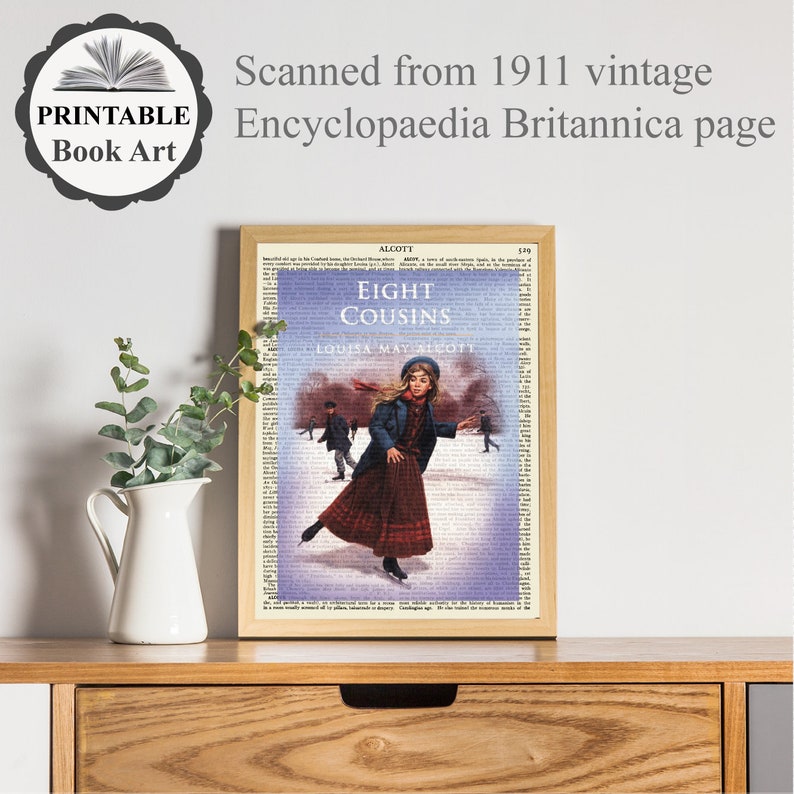 Printable 'eight Cousins' Book Cover Print Louisa May - Etsy