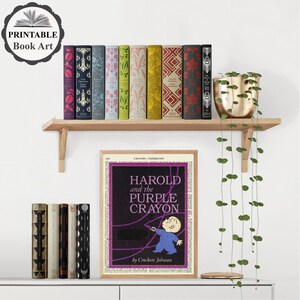 Printable 'harold and the Purple Crayon' Book Poster on Old Page ...