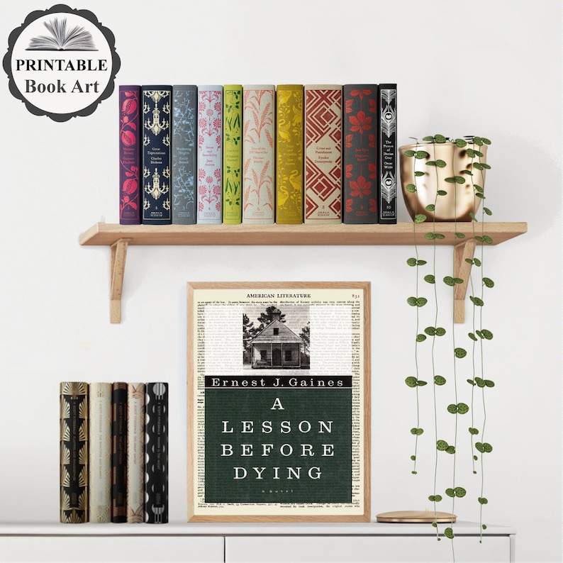 Printable 'A Lesson Before Dying' Book Cover Art Print - Etsy