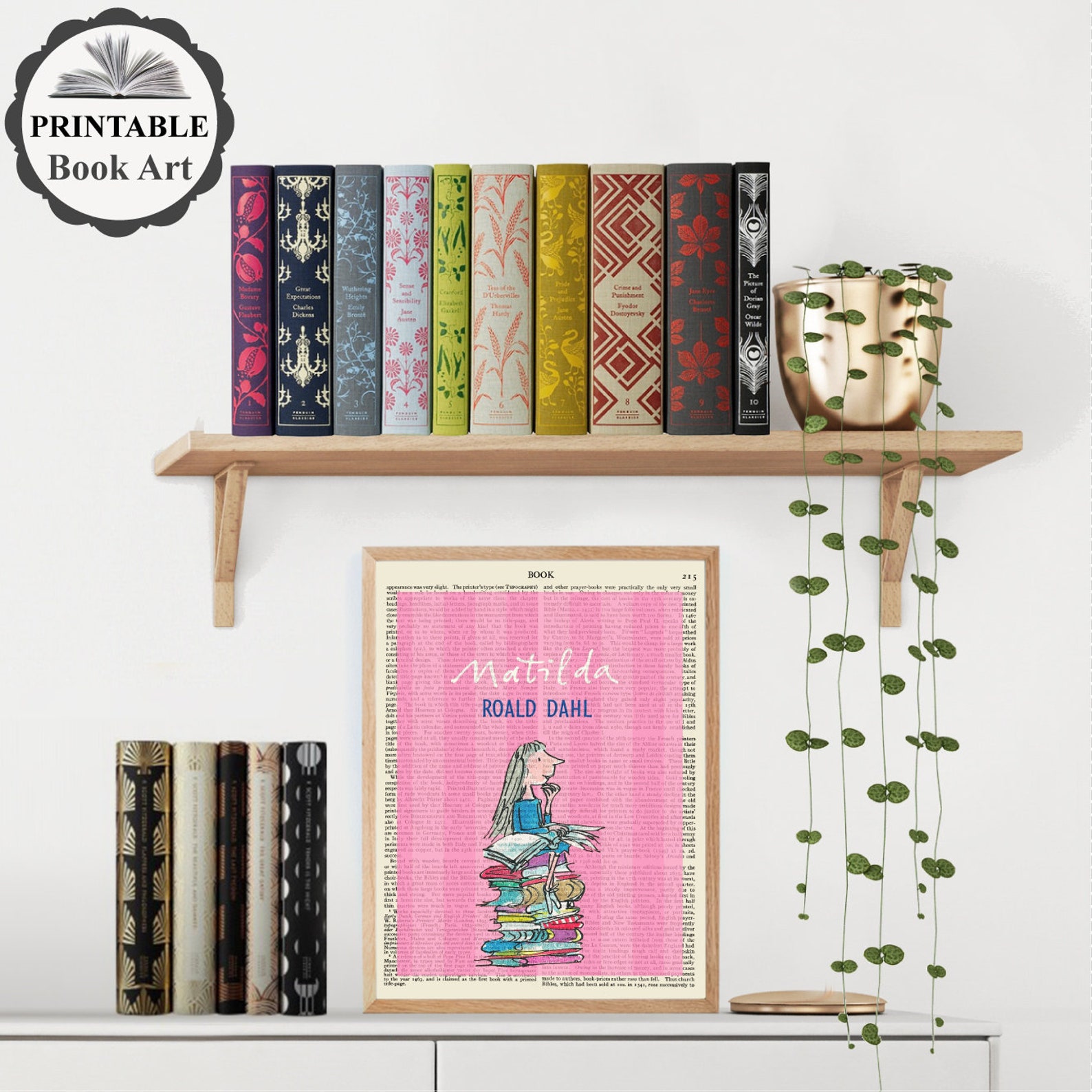 Printable 'matilda' Book Poster Print on Old - Etsy