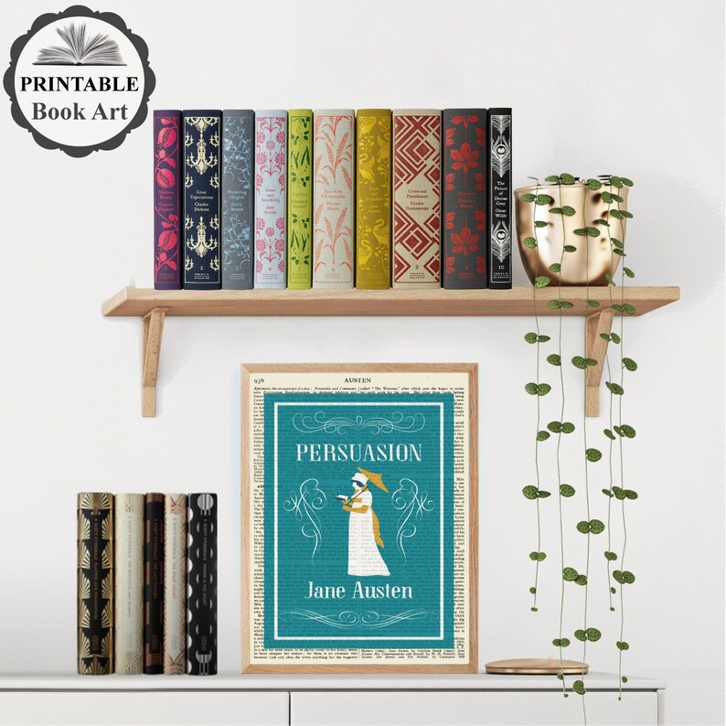 Printable Jane Austen 'persuasion' Book Cover Page on 'austen ...
