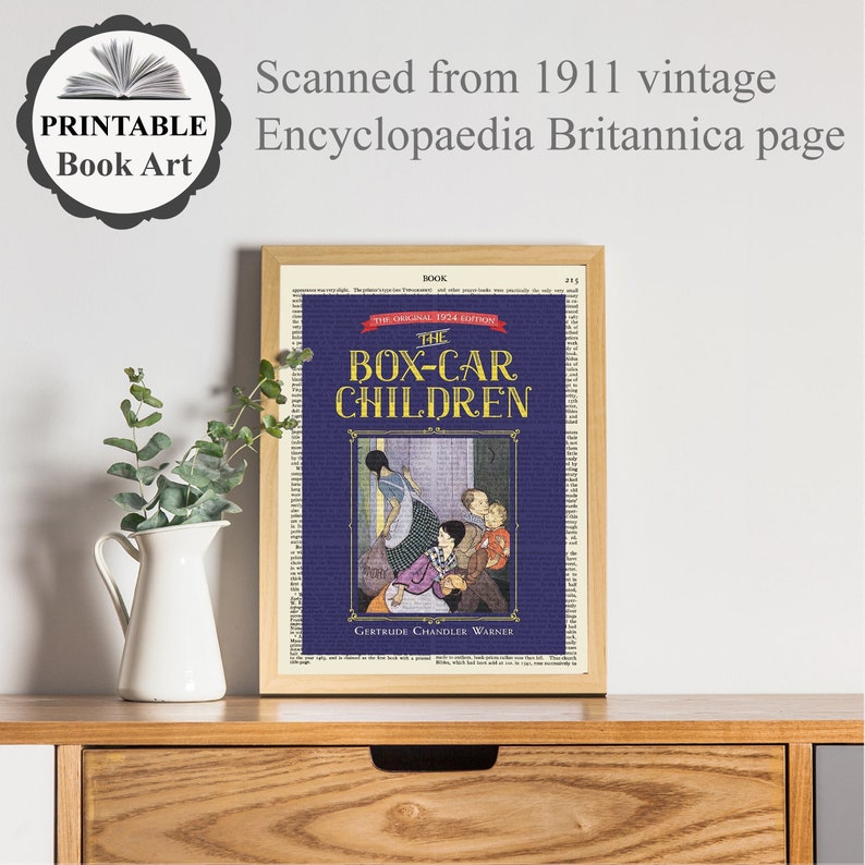 Printable 'the Box-car Children' Book Cover Poster by Gertrude Chandler ...