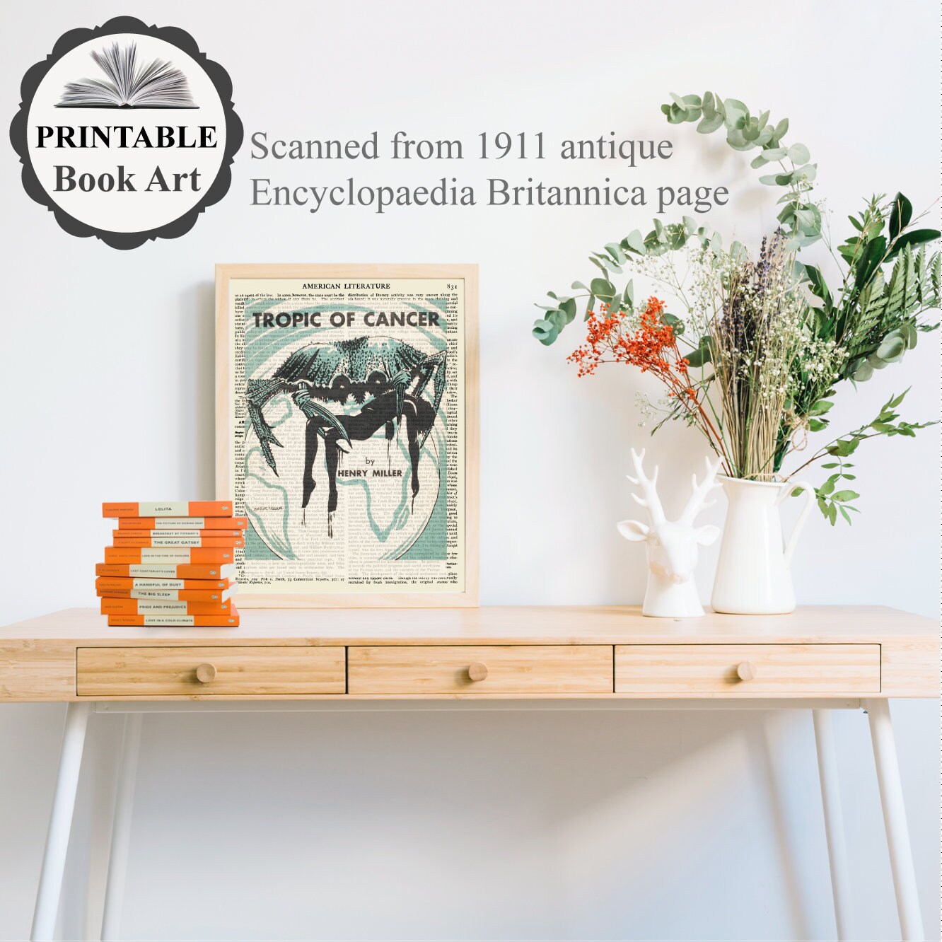 A Printable 'tropic of Cancer' Book Cover Art on - Etsy