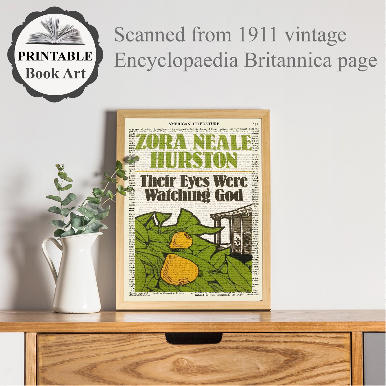 Printable 'their Eyes Were Watching God' Book Poster - Etsy
