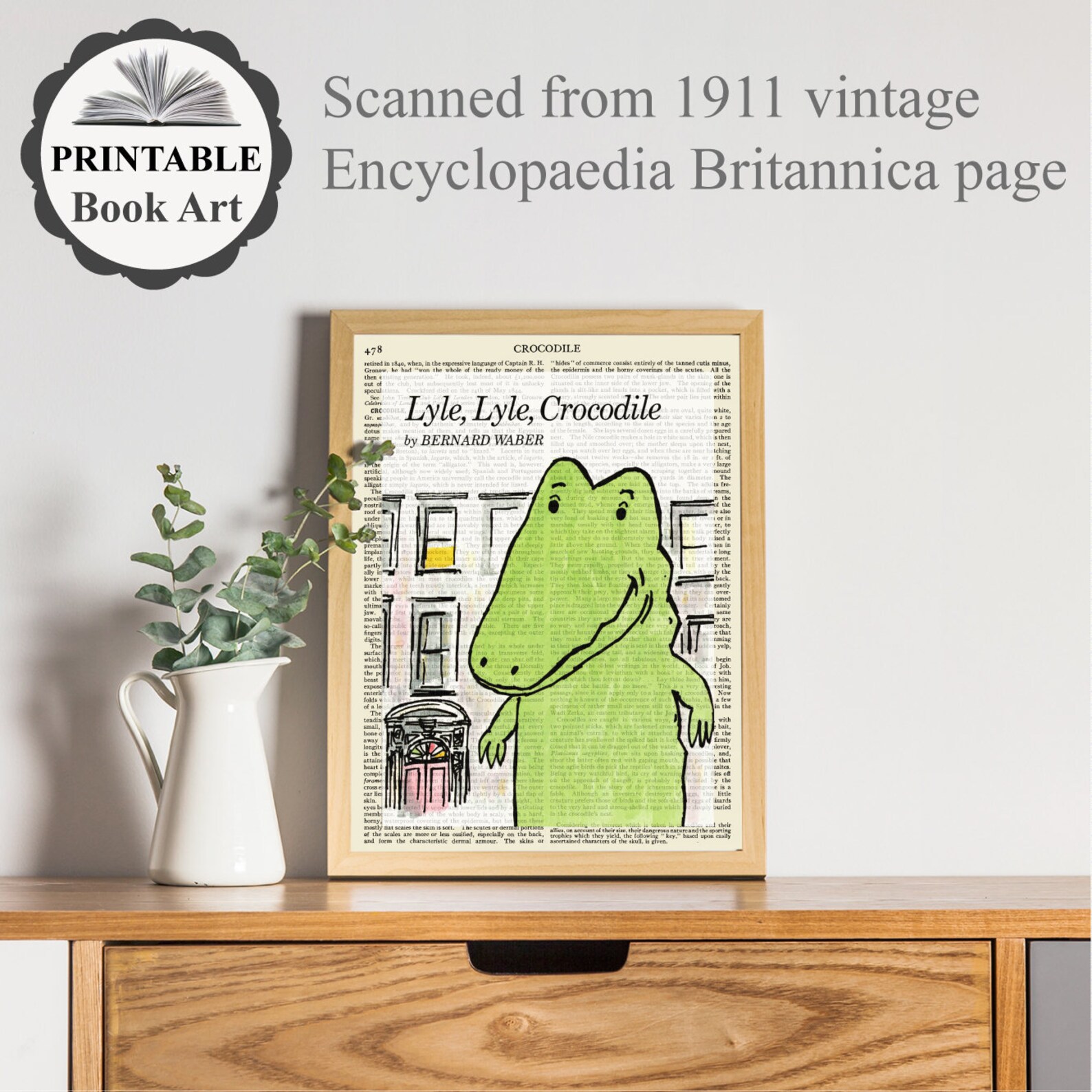 Printable 'lyle Lyle Crocodile' Book Cover Art on - Etsy Canada