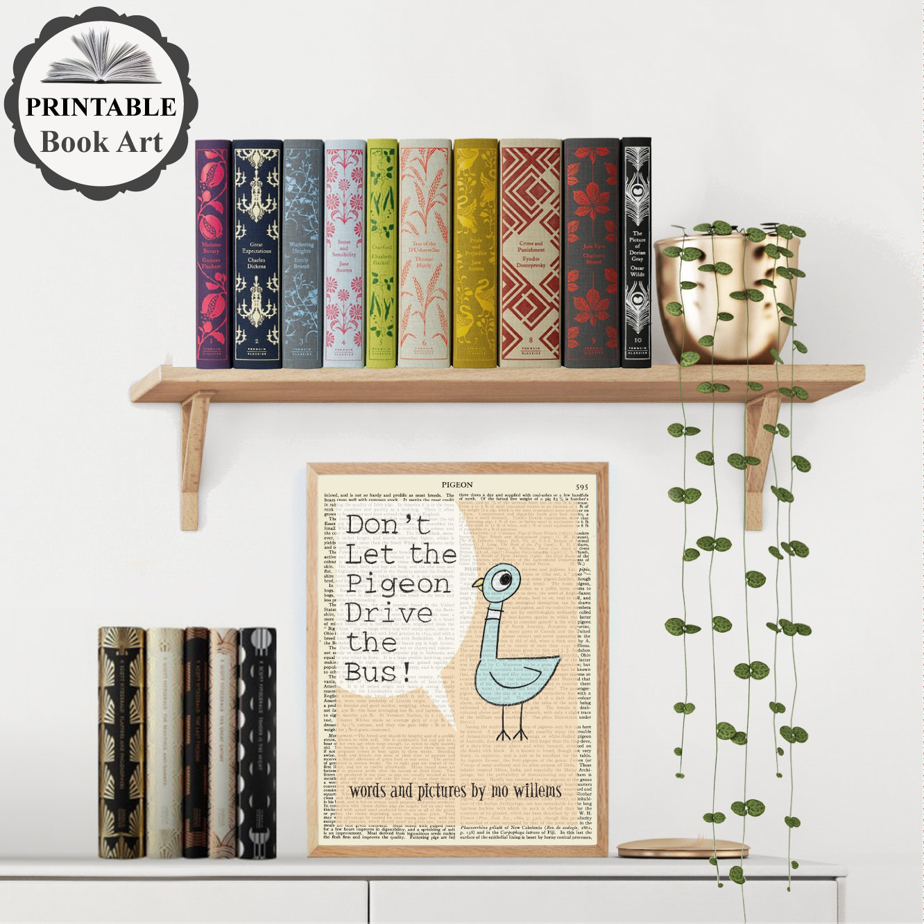 Printable 'don't Let the Pigeon Drive the Bus' Book Cover Poster Print ...