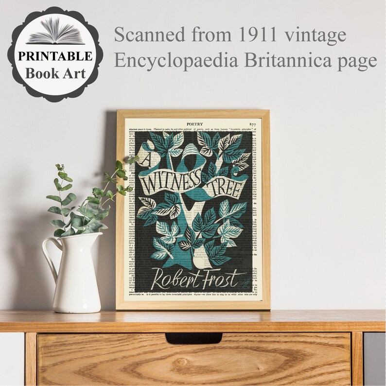 Printable 'A Witness Tree' Book Cover Art Print - Etsy