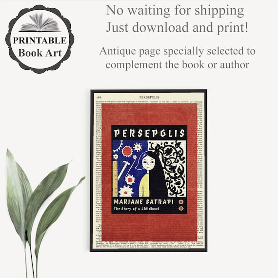 Printable Art 'persepolis' Book Cover Print Teacher - Etsy
