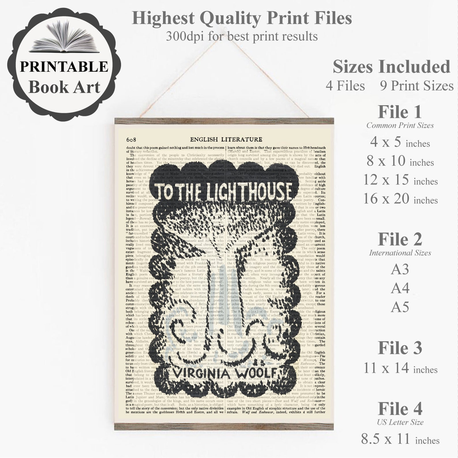 Printable 'to the Lighthouse' Book Cover Art on Encyclopaedia Page ...
