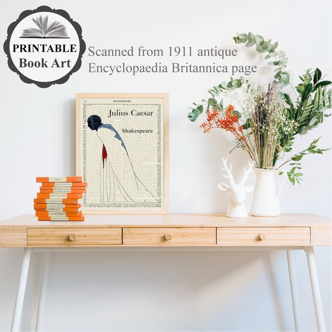 Printable 'julius Caesar' Play Book Cover Print - Etsy