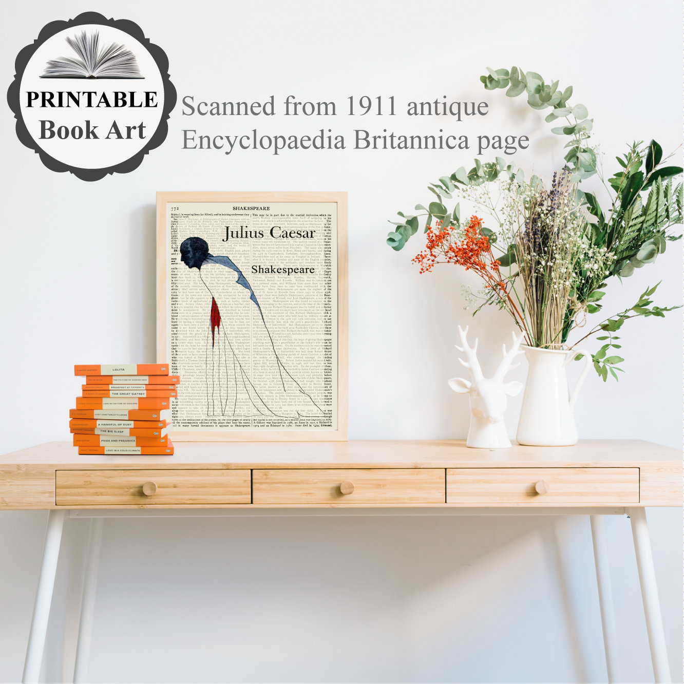 Printable 'julius Caesar' Play Book Cover Print | Etsy