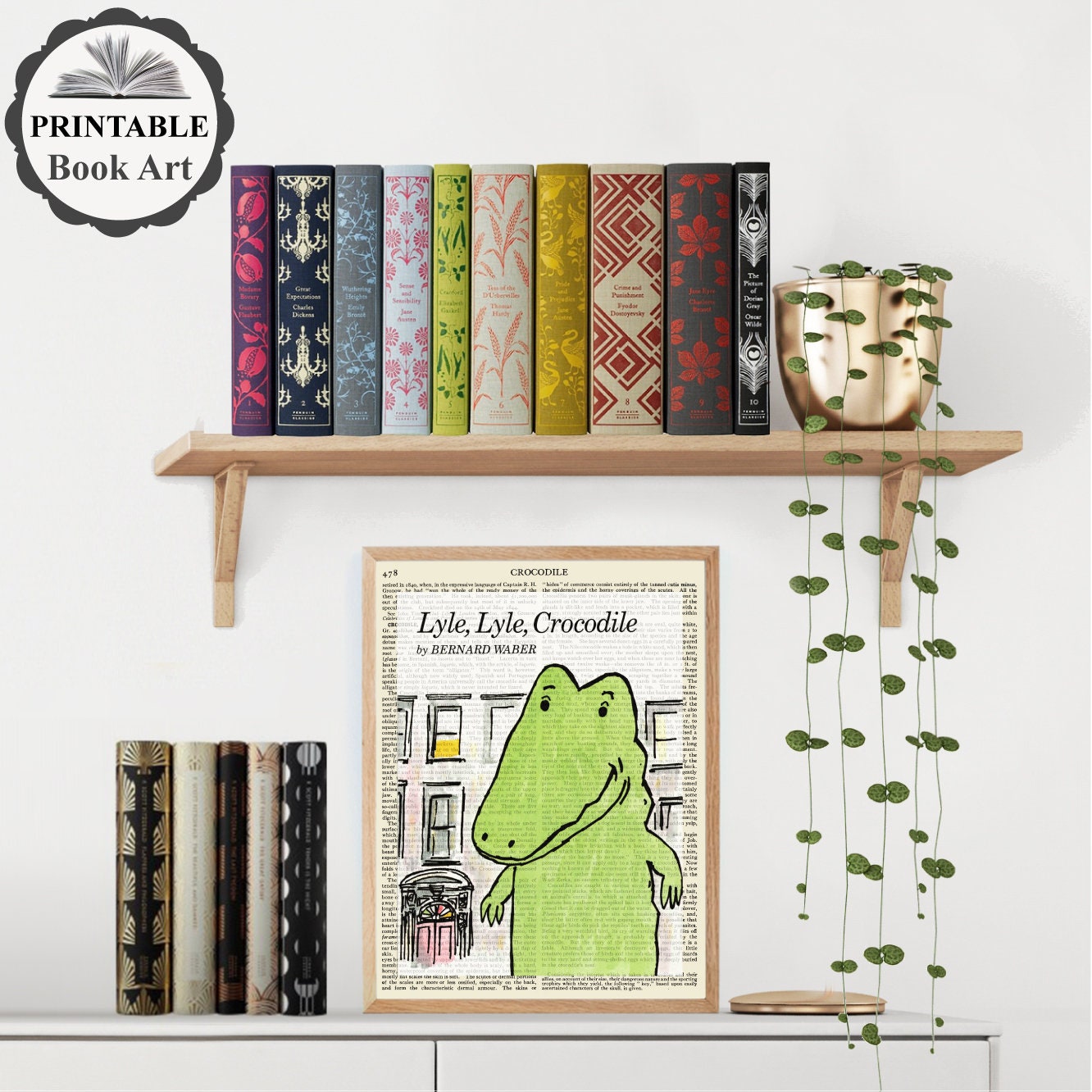Printable 'lyle Lyle Crocodile' Book Cover Art on - Etsy