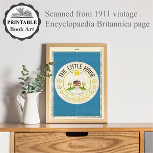 Printable 'the Little House' Book Cover Poster, Neutral Nursery Decor ...