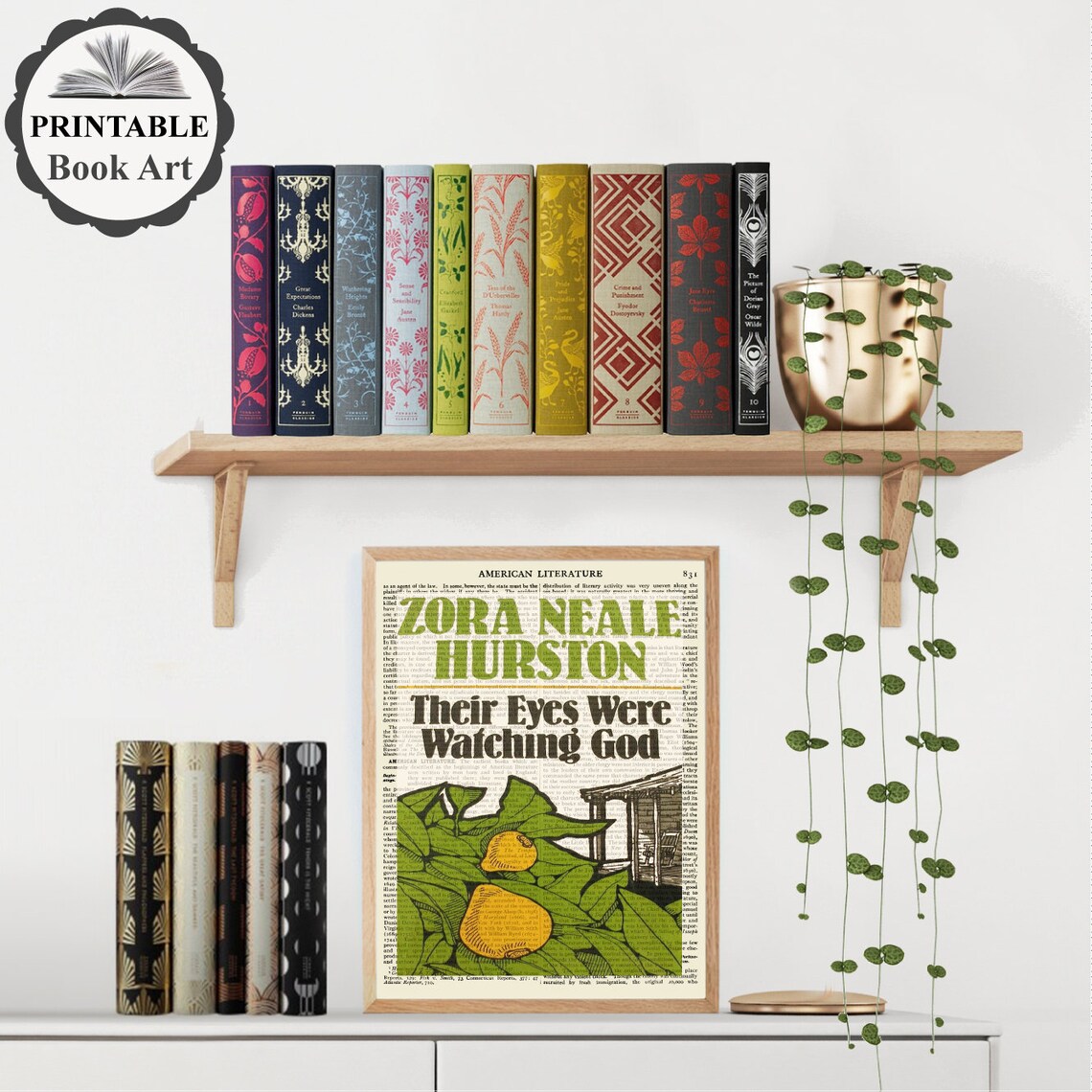 Printable 'their Eyes Were Watching God' Book Poster on Old ...