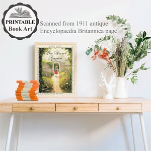 Printable 'the Secret Garden' Book Cover Print, Literary Poster Prints ...