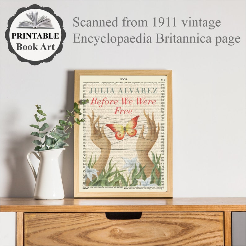 Printable Book Cover Art 'before We Were Free', Young Adult Book Art ...