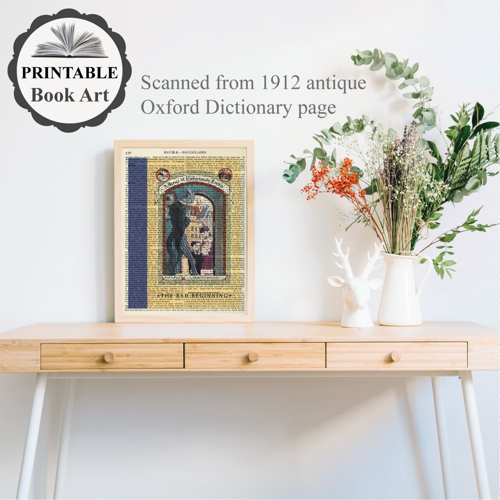 Printable 'A Series of Unfortunate Events' the Bad | Etsy