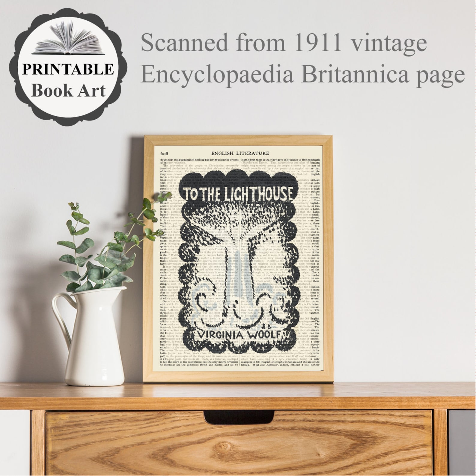 Printable 'to the Lighthouse' Book Cover Art on Encyclopaedia Page ...
