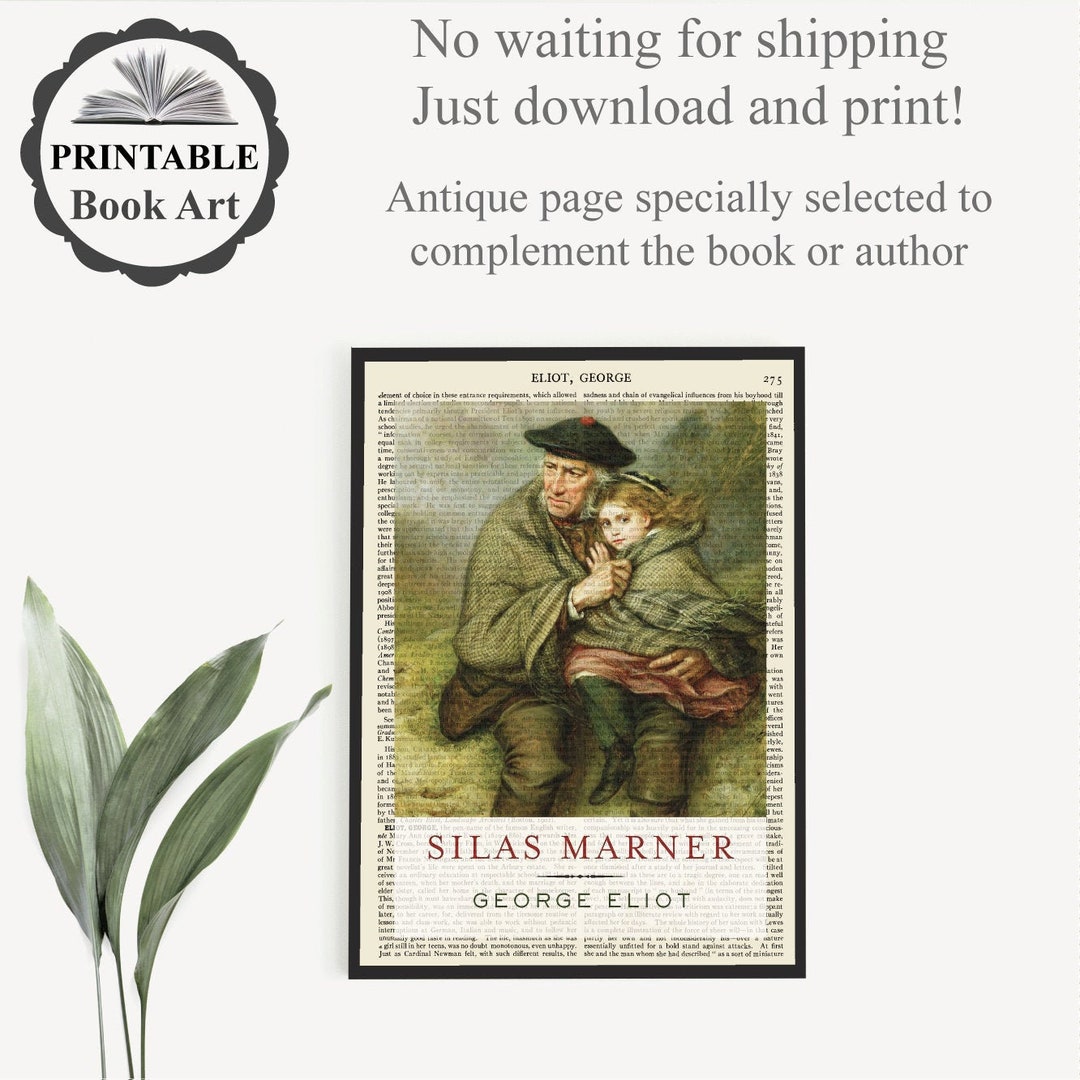 Printable 'silas Marner' Book Cover Poster, George Eliot Print, English ...
