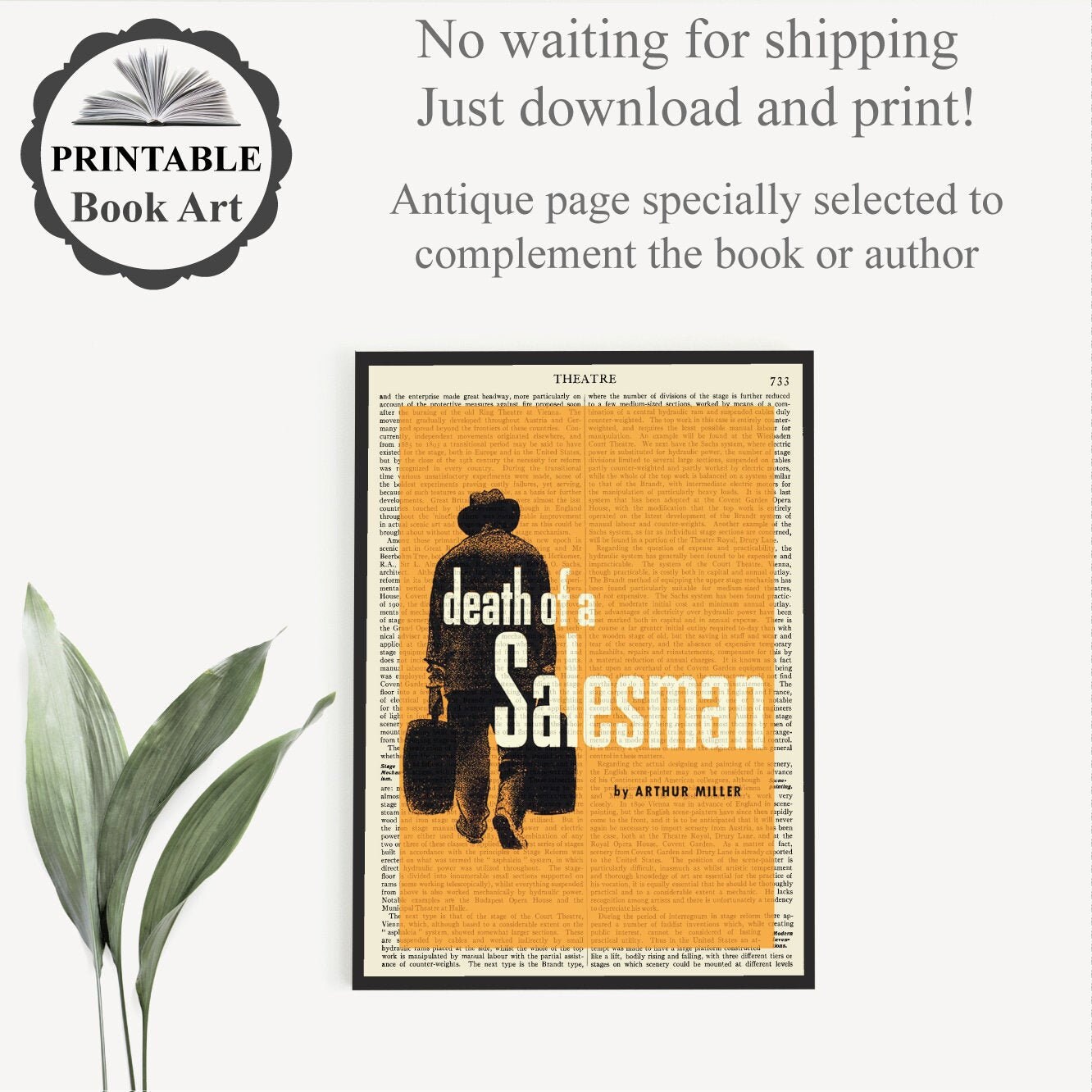 A Downloadable 'death of A Salesman' Book Art Print on - Etsy