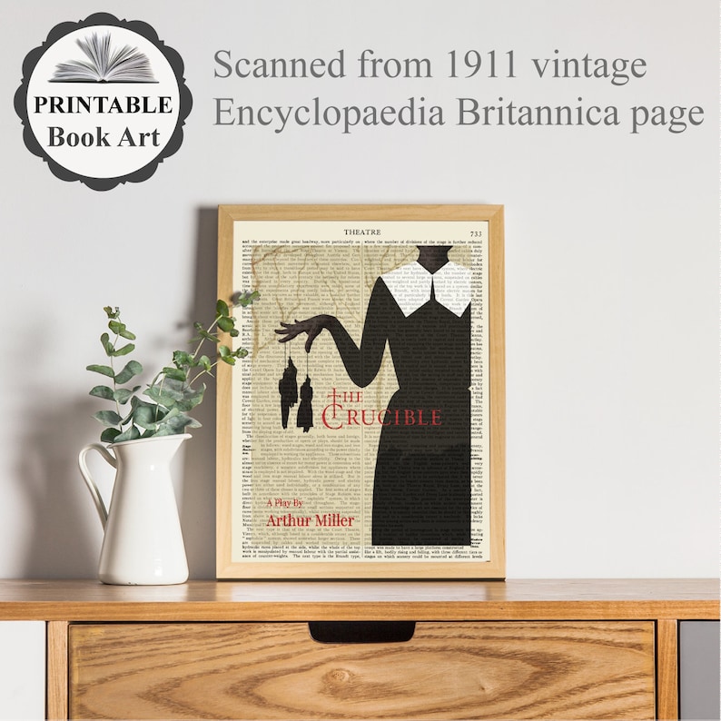 Downloadable 'the Crucible' Play Poster Print Arthur - Etsy