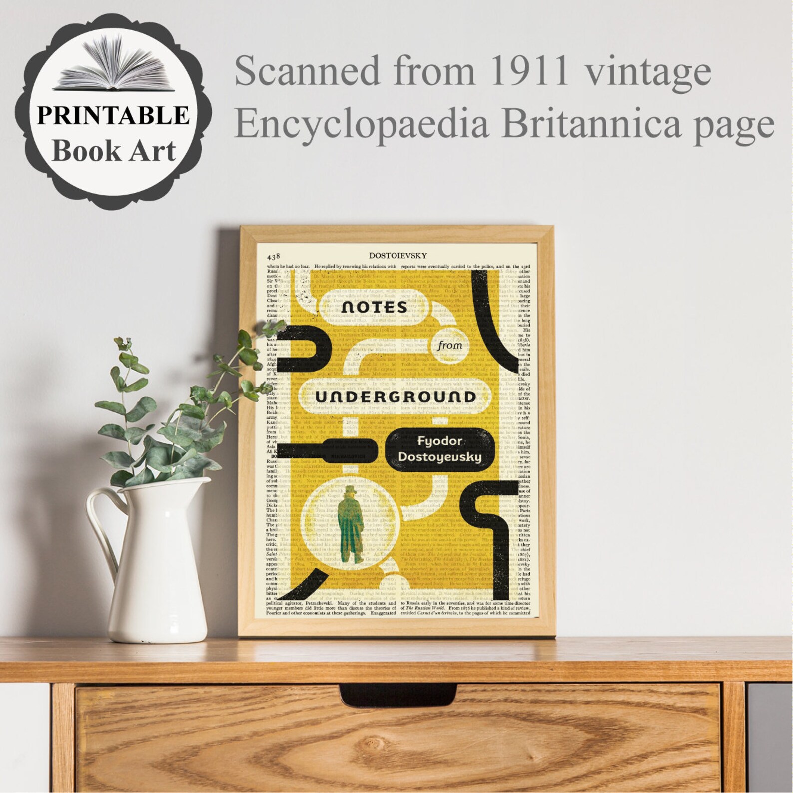 Printable 'notes From Underground' Book Cover Art - Etsy