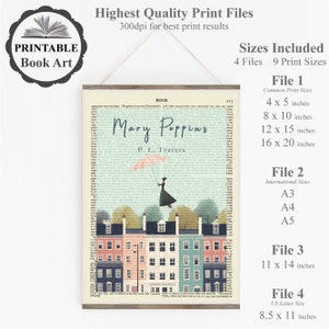 Printable 'mary Poppins' on Antique Encyclopaedia Page, P L Travers ...