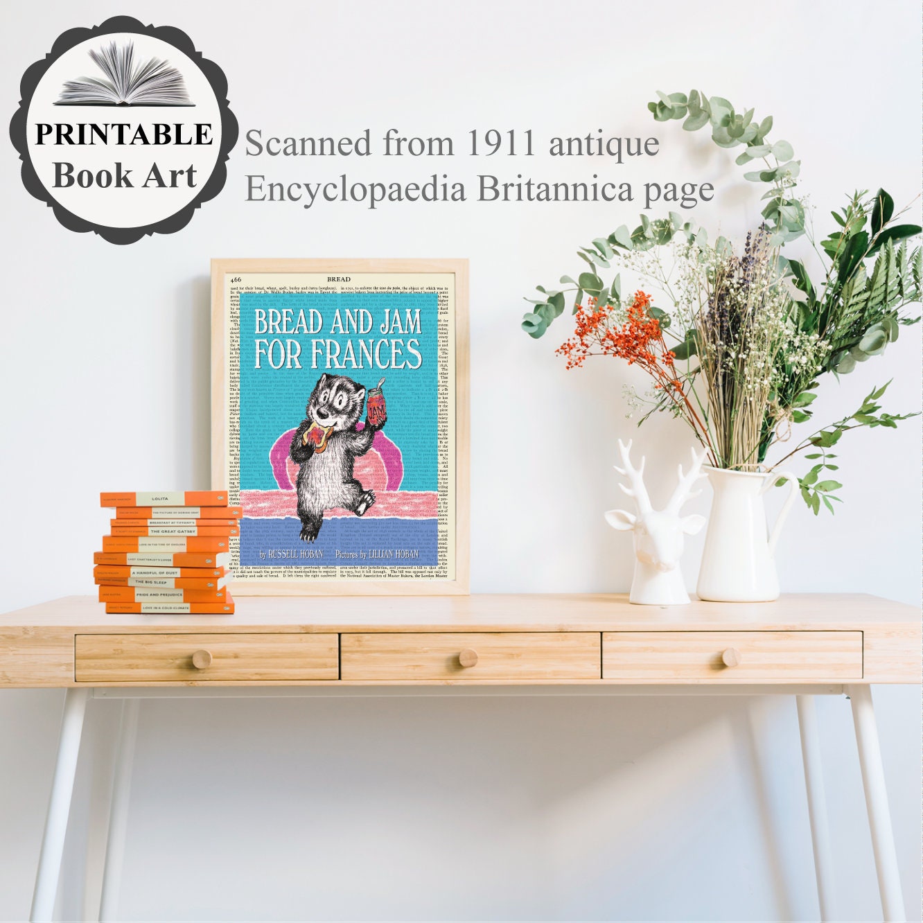 Printable 'bread and Jam for Frances' Book Poster | Etsy